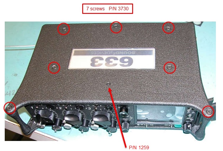 Replacing the 633 Real-Time Clock Battery - Sound Devices