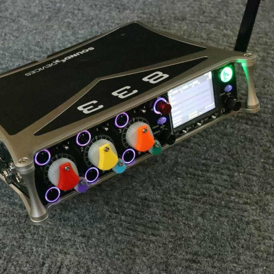 Fader Knobs Glow-In-The-Dark / 2-Color for 8-Series - Sound Devices